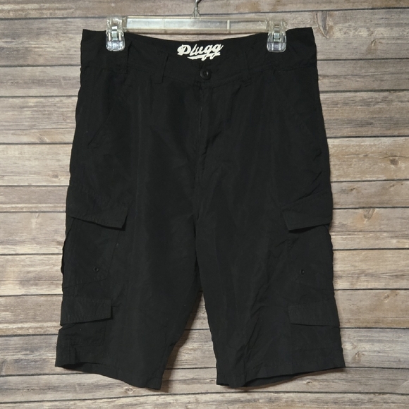 Plugg | Shorts | Plugg Mens Black Cargo Shorts | Poshmark